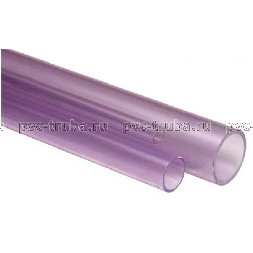 Купить Труба прозрачная клеевая д.75х5.6 мм 16 Бар НПВХ (без раструба ...